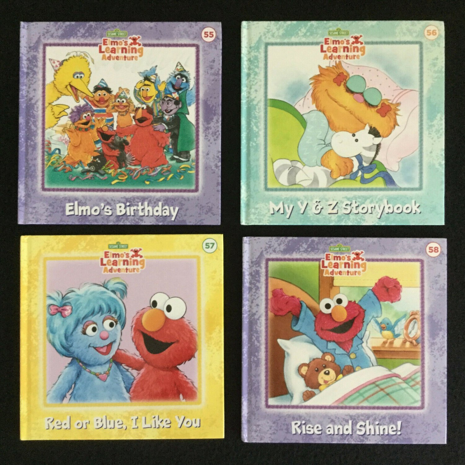 Sesame Street Elmo's Learning Adventure Hardback Lot of 4 Books 55, 56 ...