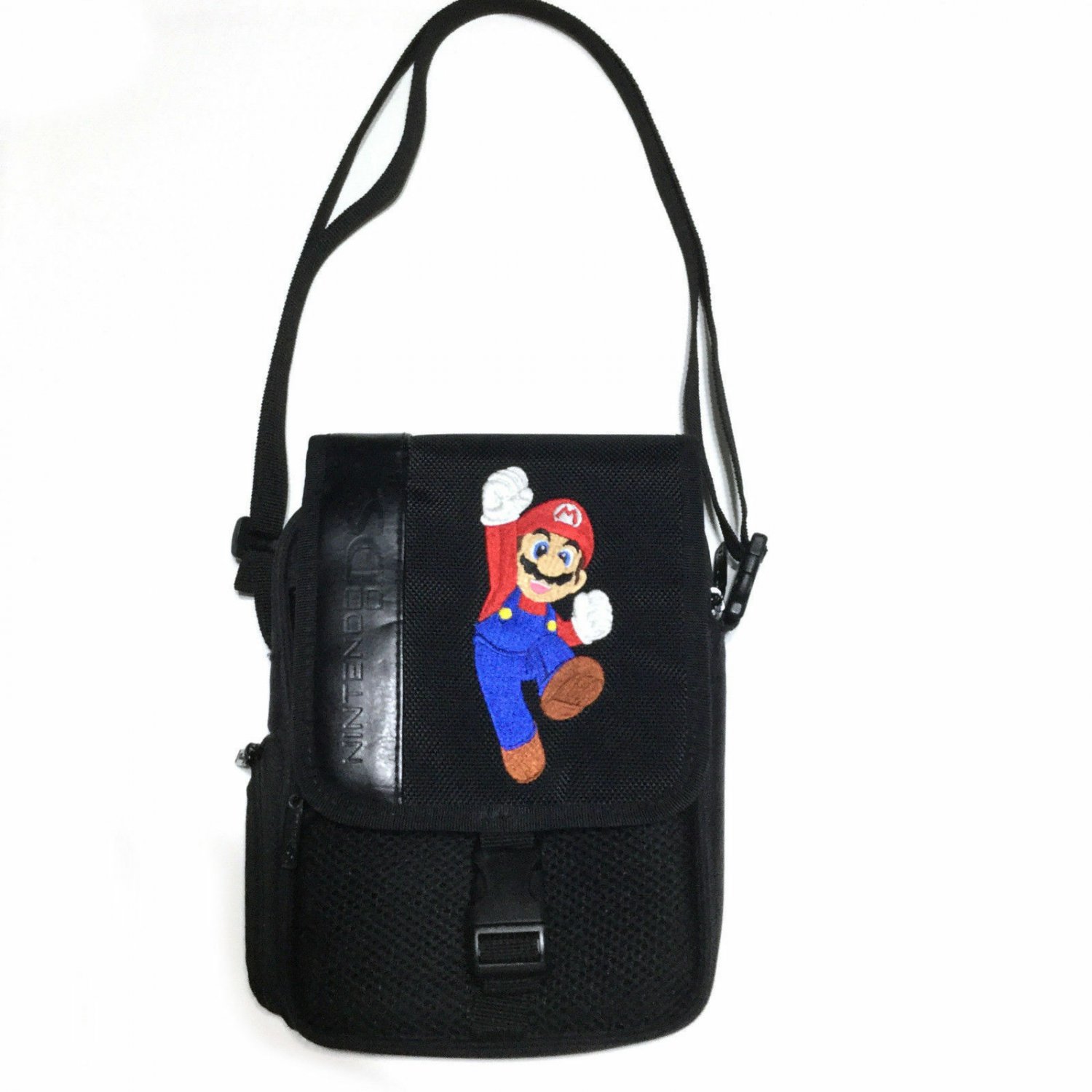 Vintage Super Mario Bros Nintendo DS Carrying Case Soft Travel Bag Black