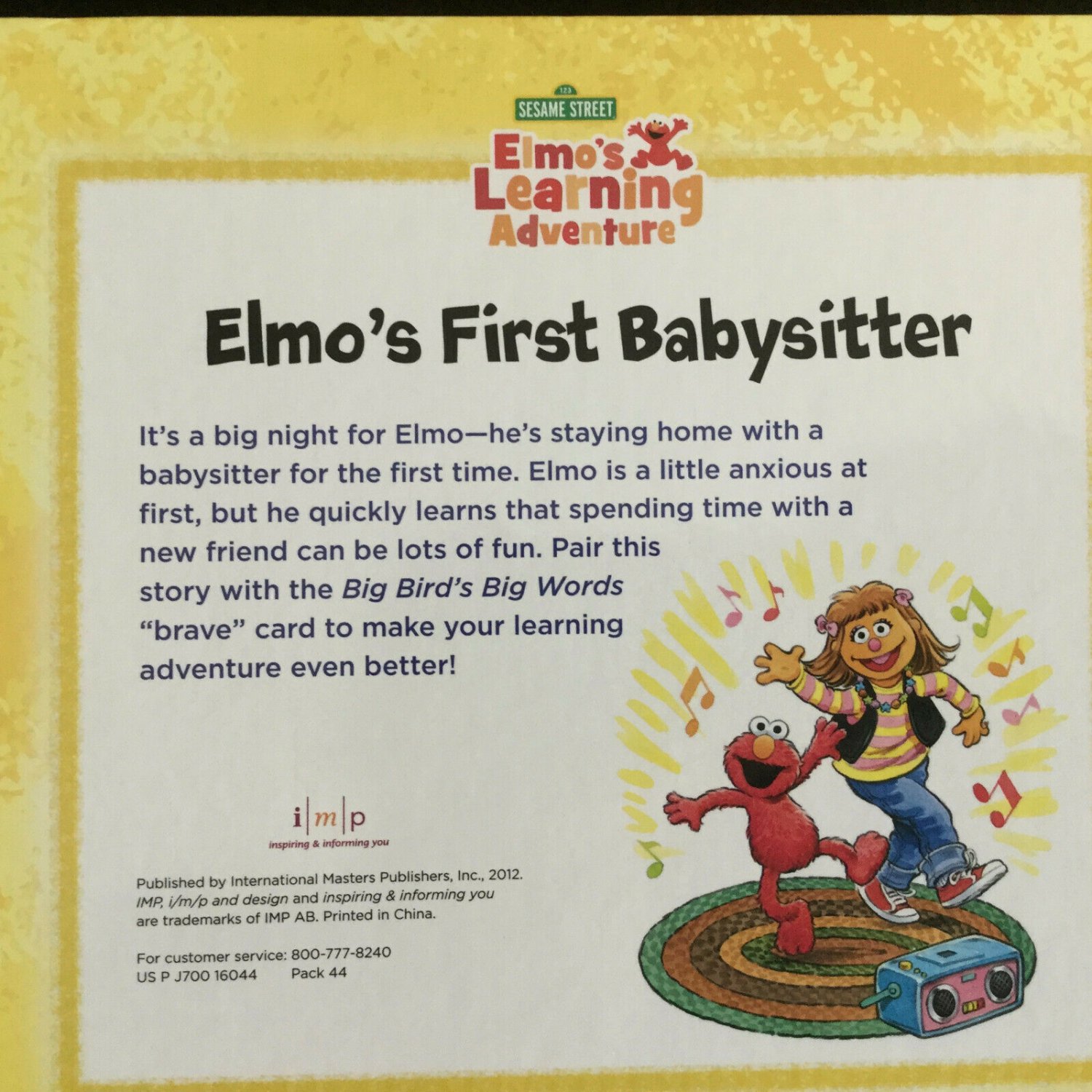 Sesame Street Elmo's Learning Adventure Lot of 4 Books 39, 40, 41, 42 ...