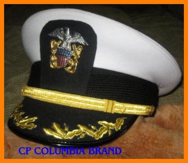 US NAVY COMMANDER CAPTAIN WHT HAT CAP NEW ALL Sizes