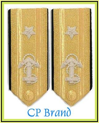 US NAVY HARD Shoulder Boards ADMIRAL 1 Star Lower Deck