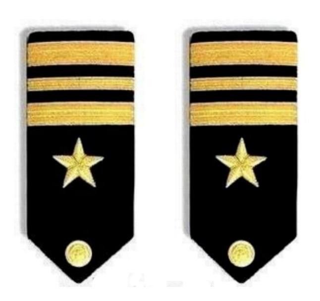 NEW US NAVY LINE OFFICER HARD SHOULDER BOARDS PAIR FOR LT. COMMANDER ...