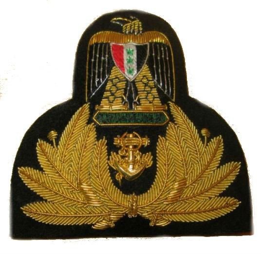 IRAQI NAVY OFFICER HAT CAP BADGE NEW - FREE SHIP IN US - CP Hand Made ...