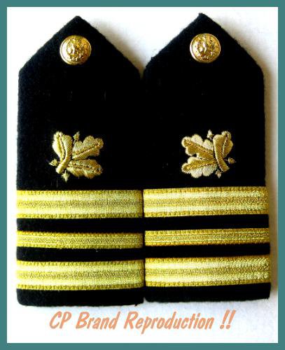 US NAVY HARD Shoulder Boards LT. COMMANDER Supply Corp - CP MADE