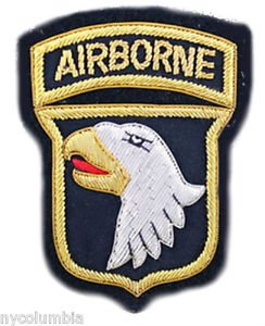 US ARMY 101ST AIRBORNE COMBAT IDENTIFICATION ID BADGE FREE SHIP IN USA ...