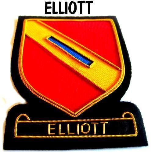 ELLIOTT SCOTTISH CLAN BADGE NEW HAND EMBROIDERED CP MADE HI QUALITY ...