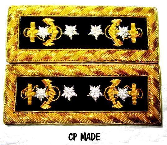 NEW US ADMIRAL OF NAVY RANK SHOULDER BOARDS EPAULETTES PAIR CP MADE ...