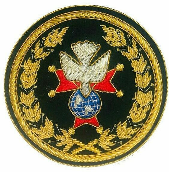 KNIGHTS OF COLUMBUS NEW 4TH DEGREE HAND EMBROIDERED PATCH 3-1/2" SIZE ...