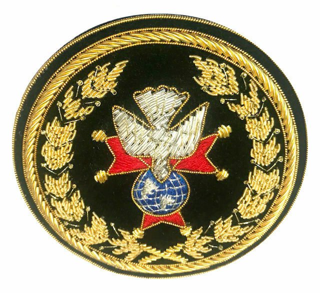 KNIGHTS OF COLUMBUS NEW 4TH DEGREE HAND EMBROIDERED PATCH 3-1/2" SIZE ...