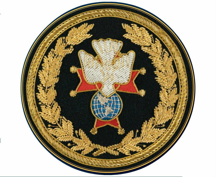 KNIGHTS OF COLUMBUS NEW 4TH DEGREE HAND EMBROIDERED PATCH 3-1/2" SIZE ...