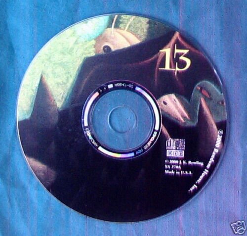 Harry Potter and the Goblet of Fire Audio CD Disc 13 only - Replacement ...