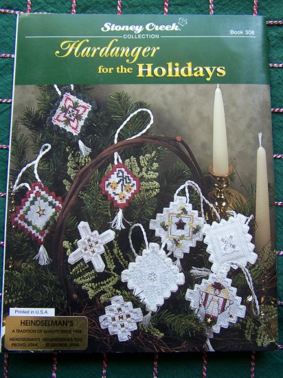 Stoney Creek Hardanger Patterns for The Holidays Christmas Ornaments Tags