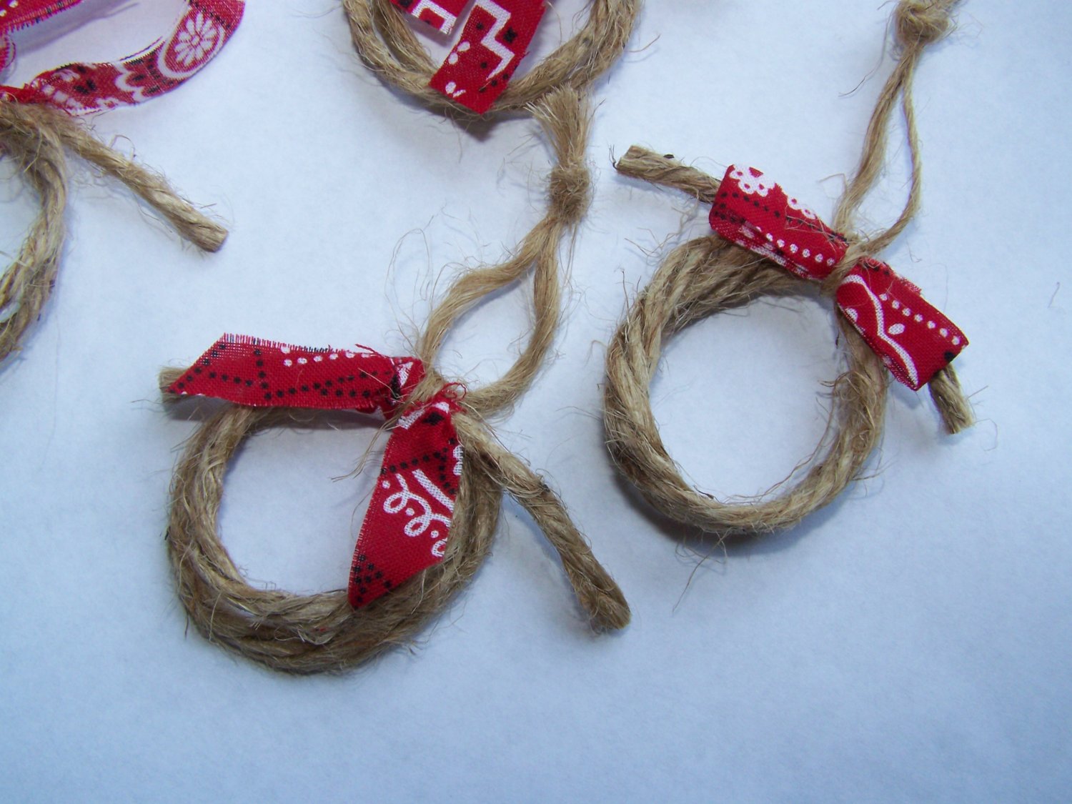 5 Mini Rope Lariat Lasso Country Western Cowboy Bandana Party ...