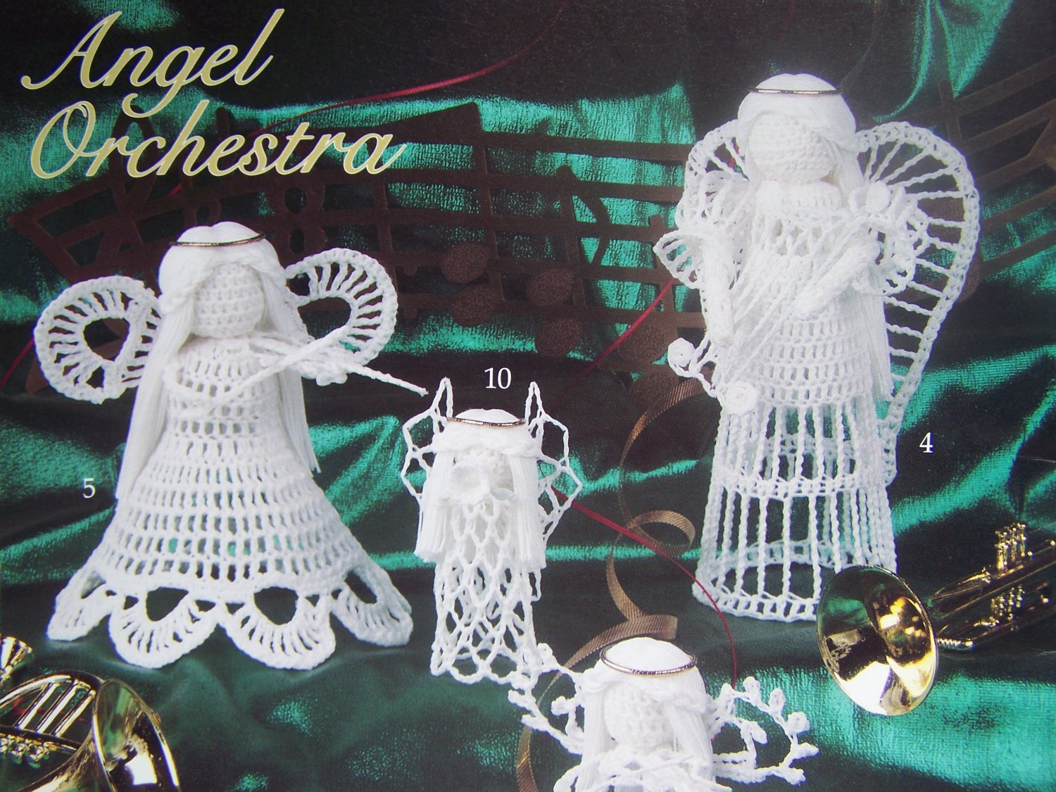 11 Crochet Patterns Angel Orchestra Angels Playing Musical Instruments