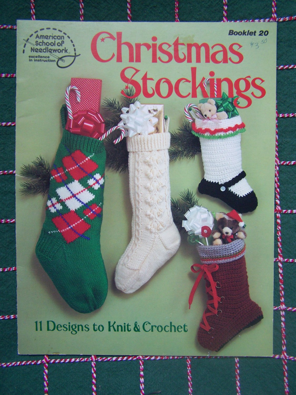 11 Vintage Christmas Stockings Patterns 5 Knitting & 6 Crochet