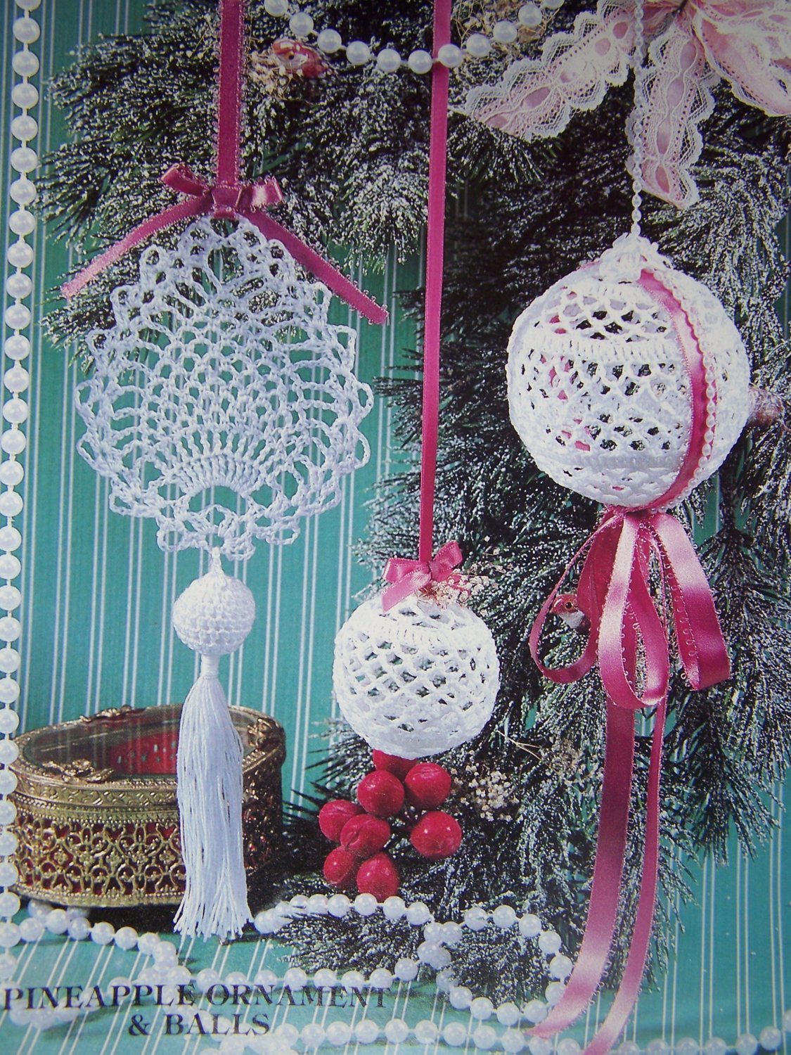 Vintage 22 Easy Victorian Christmas Crochet Patterns Ornaments Decorations