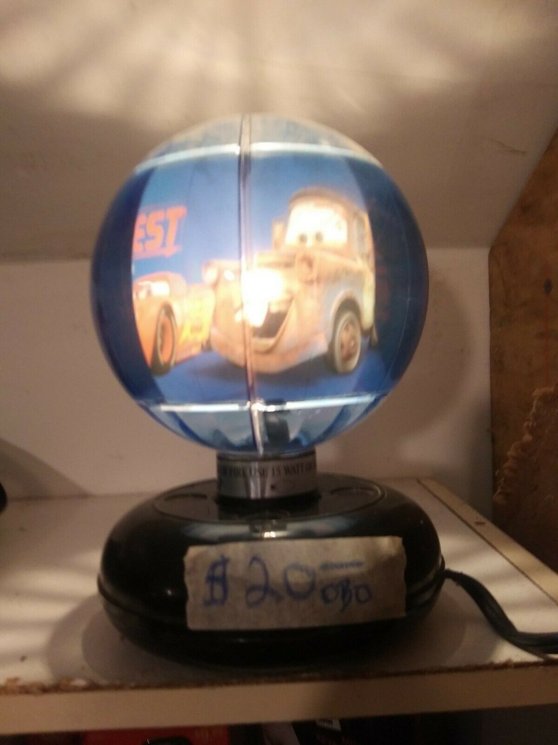 Disney Pixar Cars Night Light Lightning