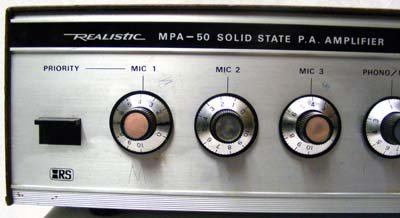 Realistic Solid State P.A. Amplifier Model MPA-50