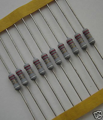 2.2 OHM 1/2 WATT FUSIBLE RESISTOR 5% 10 PC PACKAGE!