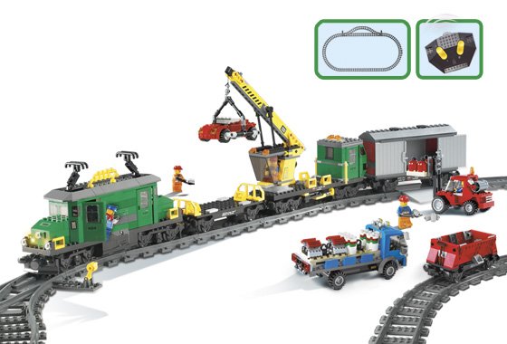 LEGO 7898~CARGO TRAIN~LEGO CITY~DELUXE REMOTE CONTROL TRAIN SET NEW!