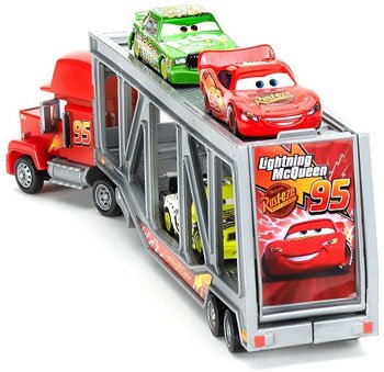 Disney Pixar Cars Mack Truck Transporter McQueen Chick Hicks Leakless
