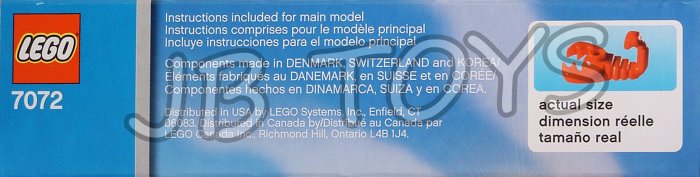 Lego 7072 Pirates 4 Juniors Captain Kragg's Pirate Boat