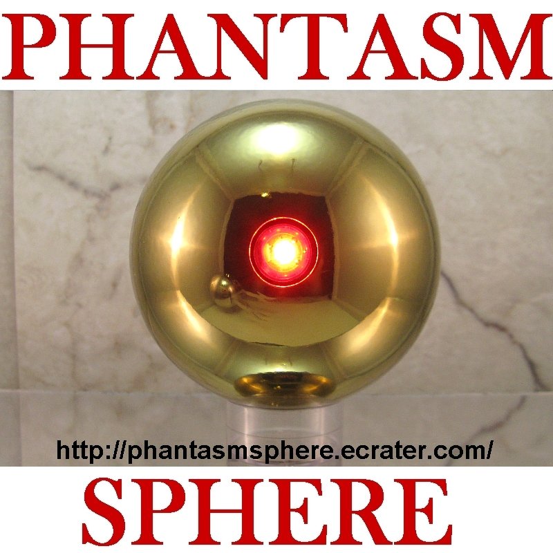 Laser style PHANTASM SPHERE Ball Prop Replica. Gold