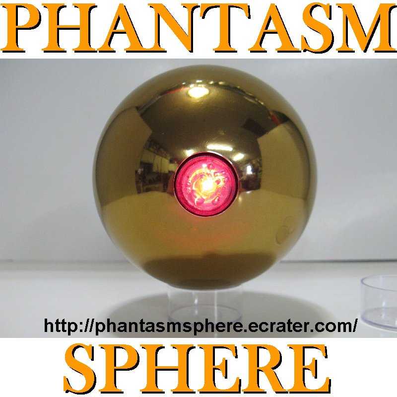 *Larger (4.5") Gold Laser (non-blink) style PHANTASM SPHERE Ball Prop ...