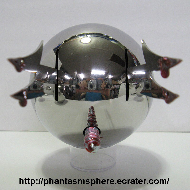 Metal PHANTASM SPHERE Ball Prop Replica poster style with Blood fx