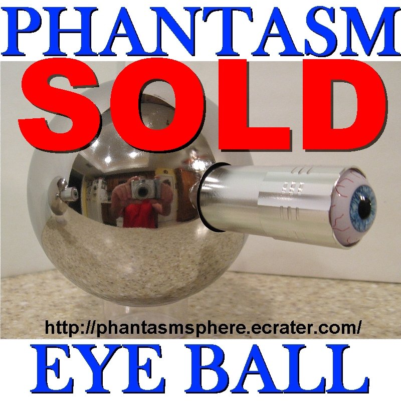 Metal PHANTASM SPHERE Eye Ball Prop Replica extended blue