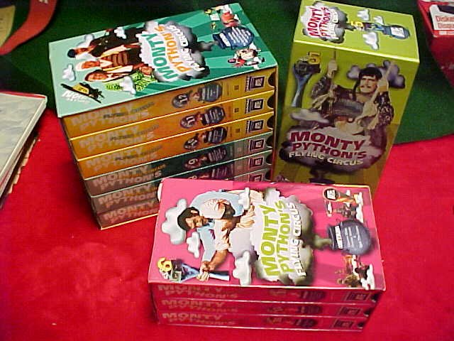 12 Monty Python VHS tapes box volumes 7-18 next2new