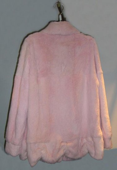 Real Rex Rabbit Fur Pink Coat Jacket