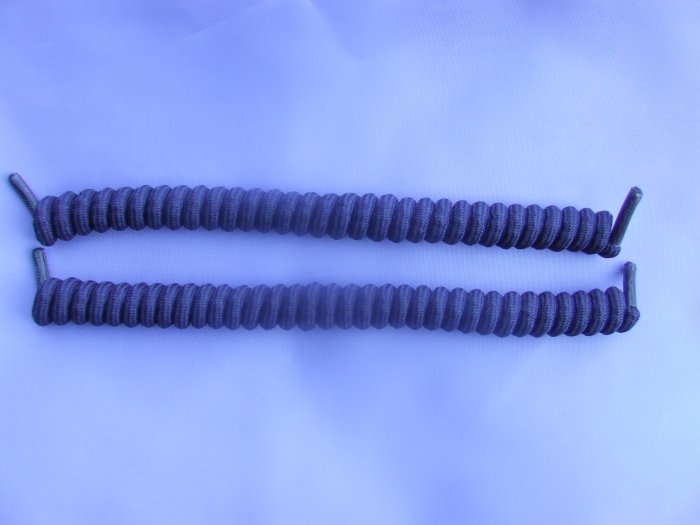 Navy Blue Elastic Stretch Curly Shoelaces - Coilers, Spring Laces