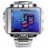 Ultimate Style 8GB Steel MP4 Player Watch - 1.8 Inch Screen