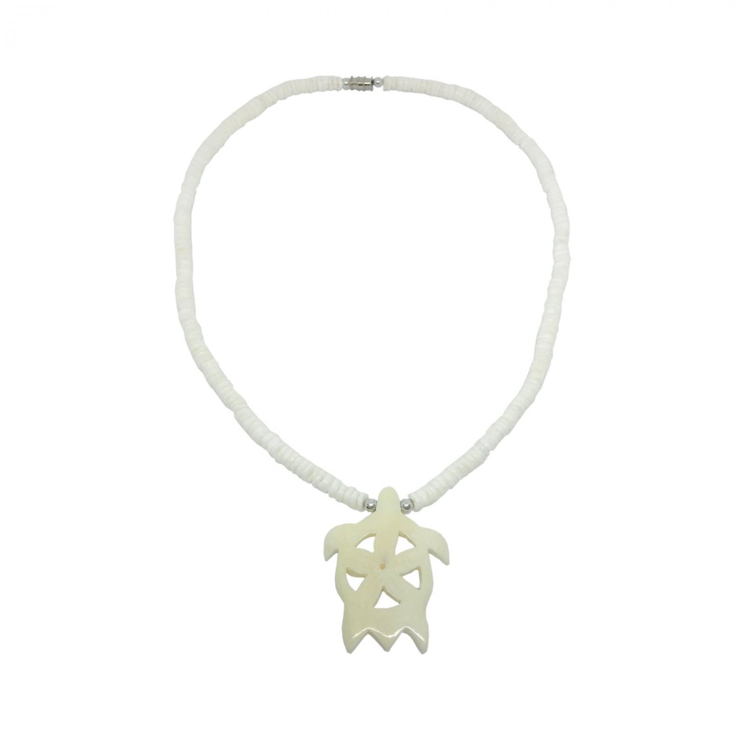 Hawaiian Jewelry Bone Honu Sea Turtle Plumeria Flower Pendant Puka ...
