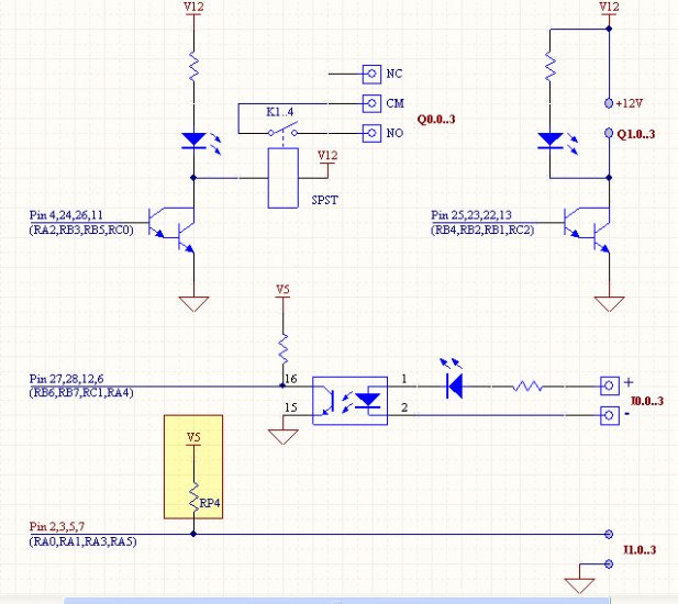 Fr88 Rs232 Relay Board 8 Input 8 Output For Microchip Pic16f 18f C