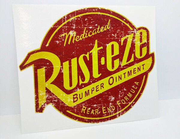 4.5" RUST-EZE Distressed Vintage Style Vinyl DECAL, Car Sticker, Rat ...