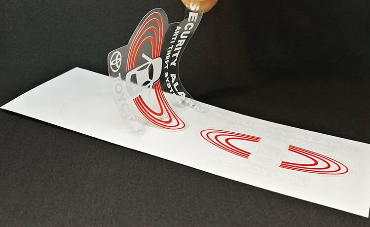 2 Car Alarm Decals FOR Toyota, Inside/Outside Glass, Security Window ...