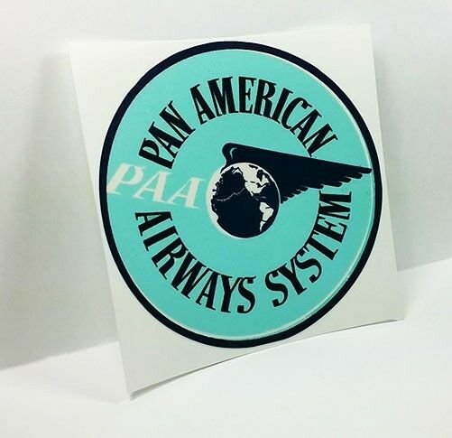 PAN AMERICAN Airways PAA Vintage Style Travel Decal /Vinyl Sticker ...