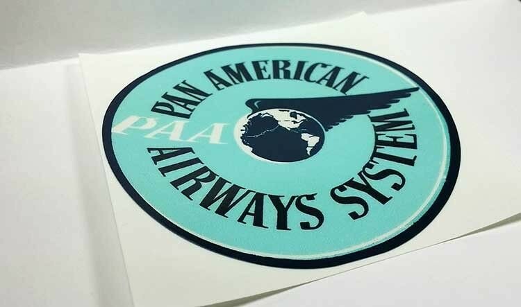 PAN AMERICAN Airways PAA Vintage Style Travel Decal /Vinyl Sticker ...