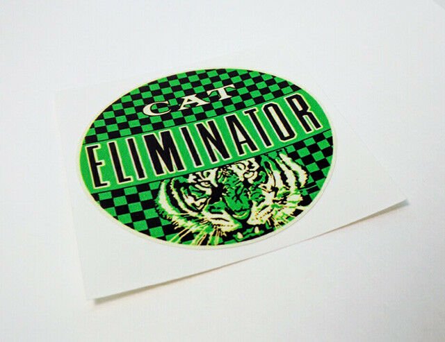 HPE CAT ELIMINATOR Mini Bike Clutch Cover DECAL | Vinyl Minibike STICKER
