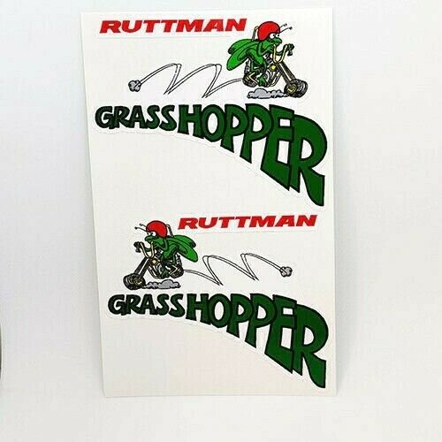 RUTTMAN GRASSHOPPER Mini Bike DECALs | Vinyl STICKERs, Left and Right ...