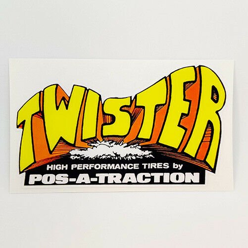 Pos-A-Traction Twister Vintage Style DECAL, Vinyl STICKER, hot rod, car ...
