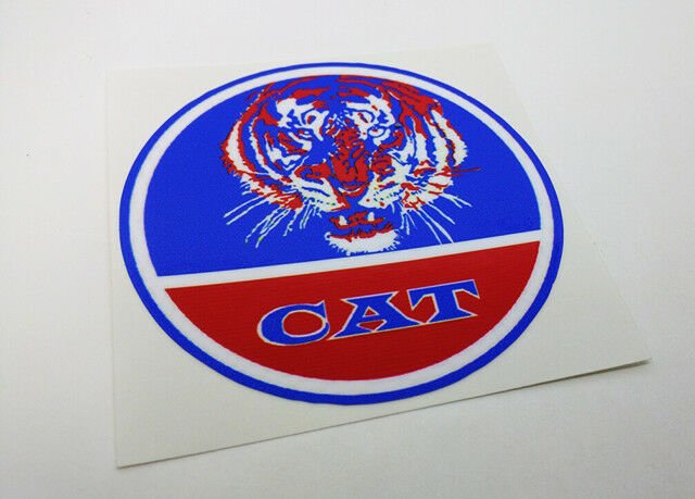 HPE CAT All American Mini Bike Clutch Cover DECAL | Vinyl Minibike STICKER