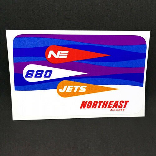 NORTHEAST AIRLINES Vintage Style Decal, Vinyl Sticker, Luggage Label