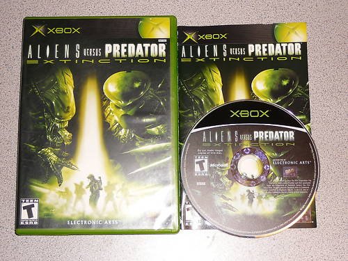 ALIENS VERSUS PREDATOR EXTINCTION XBOX 100% COMPLETE