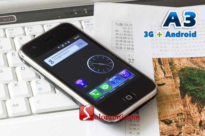 MiPhone A3 3G Google Android 1.5 Smart Phone with GPS, WiFi, and 3 MP ...