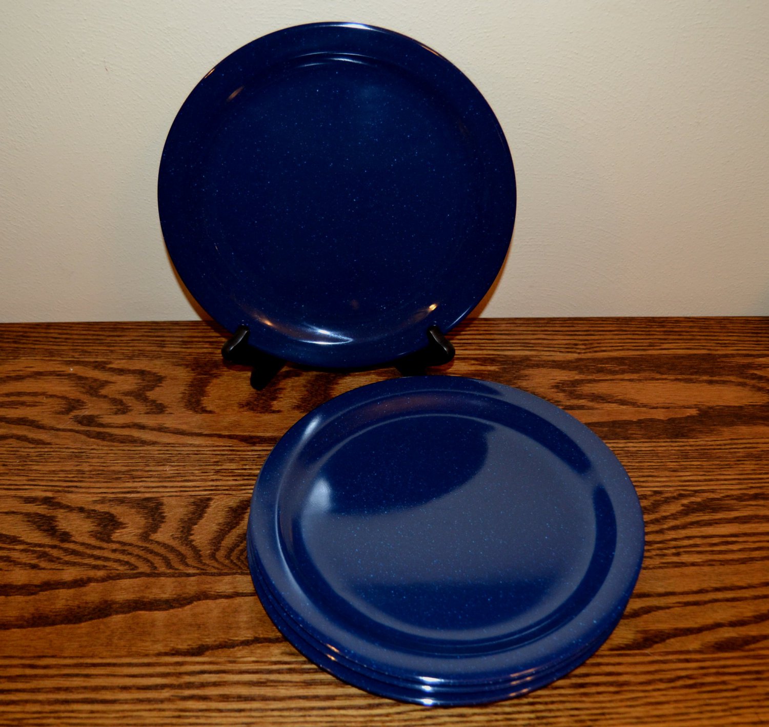Carlisle Dallas Ware Cafe Blue Dinner Plates Melamine