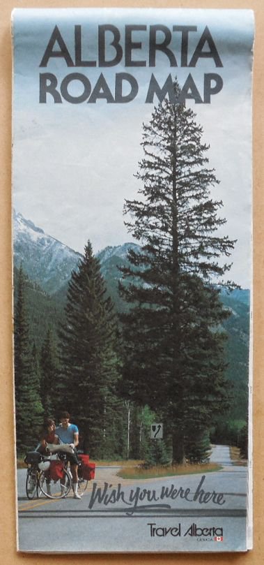 ALBERTA, CANADA - 1984 Official Road Map