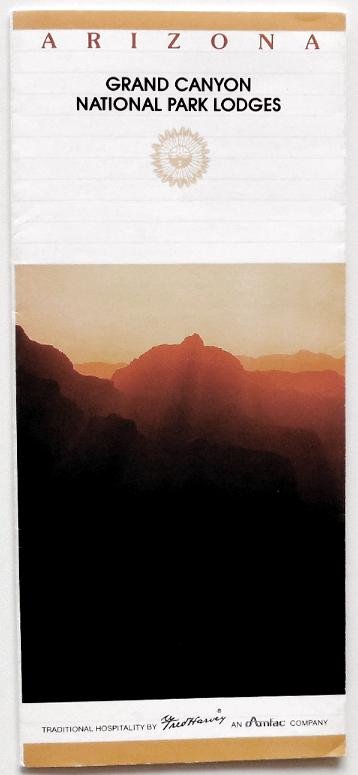 GRAND CANYON, Arizona - 1985 National Park Lodges Promotional Brochure